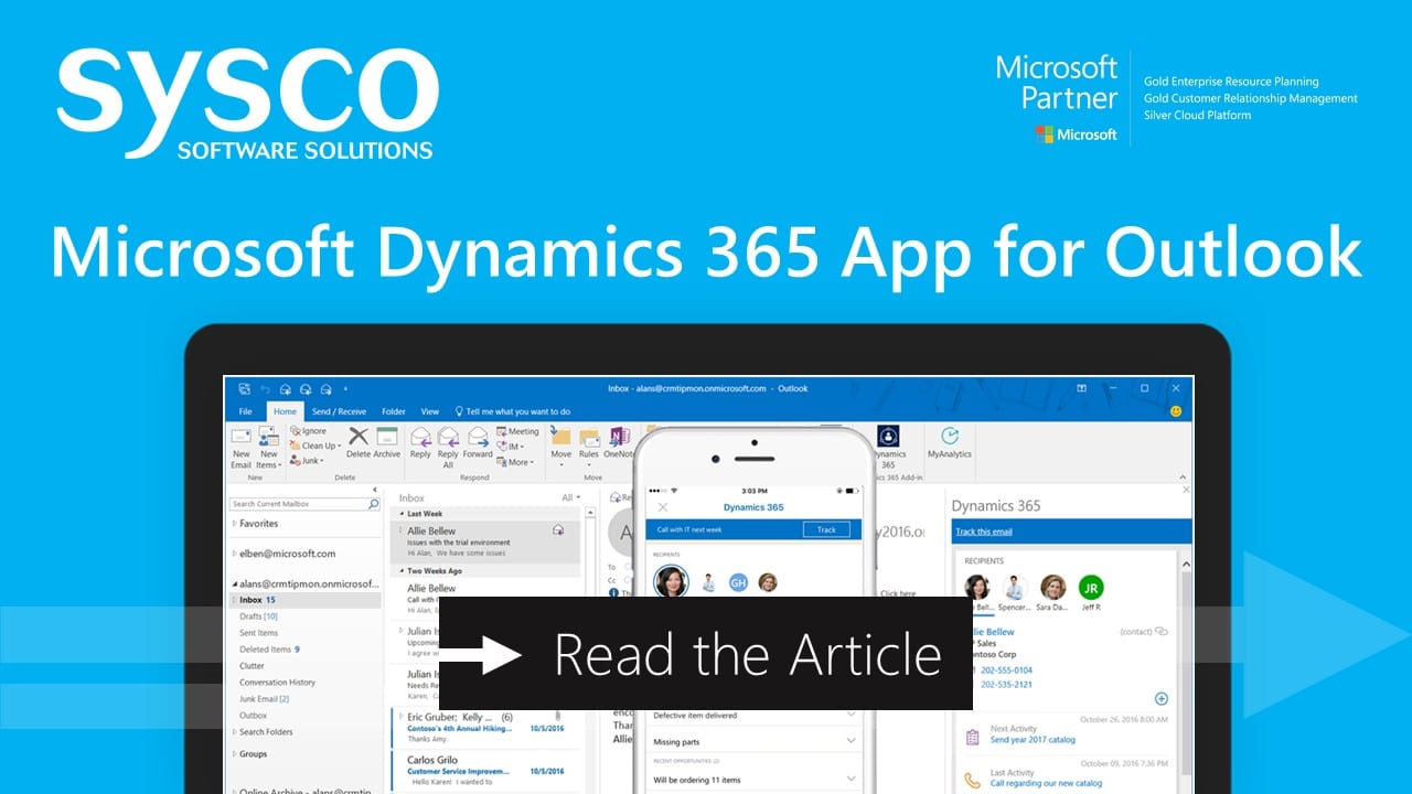 Microsoft Dynamics 365 App for Outlook - New Features and Better ...