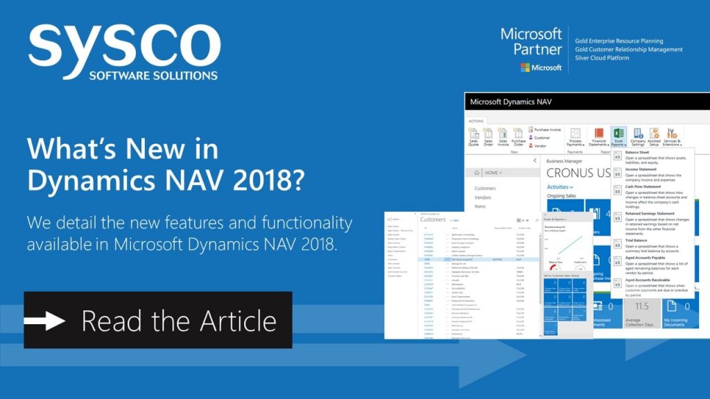 What's New in Microsoft Dynamics NAV 2018? | Microsoft Dynamics 365 | Ireland | Northern Ireland ...